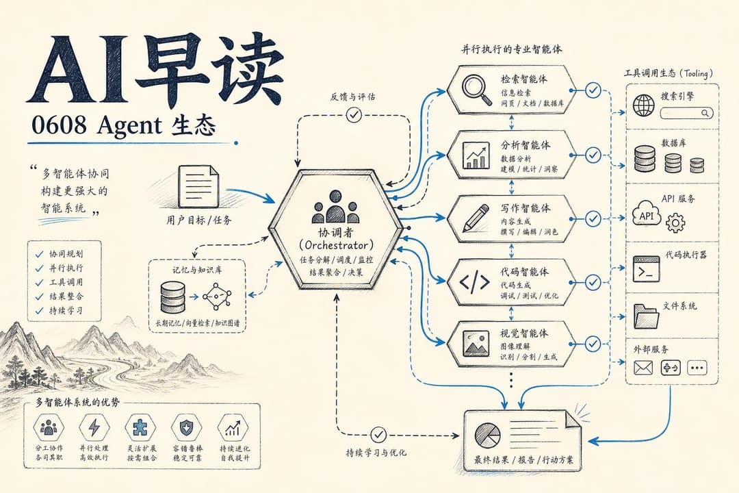 【AI早读 0608】Agent 生态加速成熟，多智能体与平台战并进 | VerySmallWoods