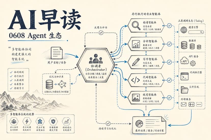 【AI早读 0608】Agent 生态加速成熟，多智能体与平台战并进 | VerySmallWoods